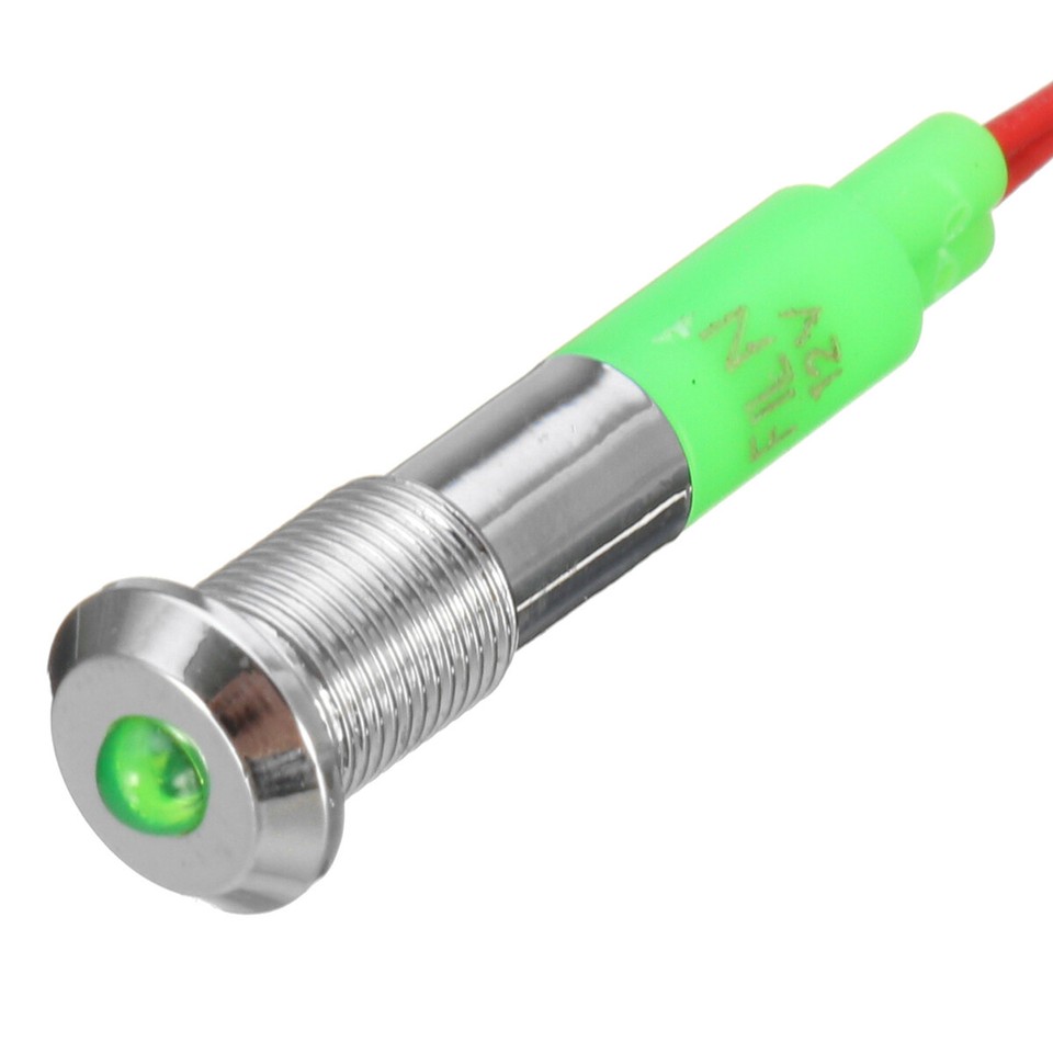 12V 5 colors Led Panel Indicator Lights Lamp Pilot Dash For Car Truck ...