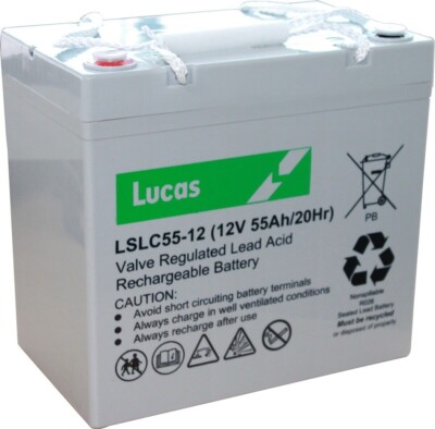 12V 55Ah LSLC55-12 Lucas Battery | eBay UK