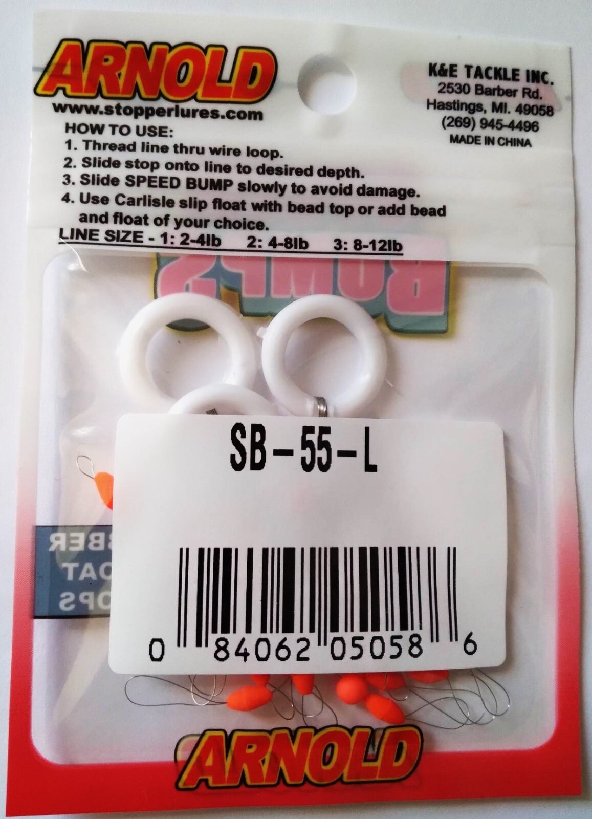 Arnold Speed Bumps Bobber Stops, Size L, SIX Packs, Carolina Rigging # ...