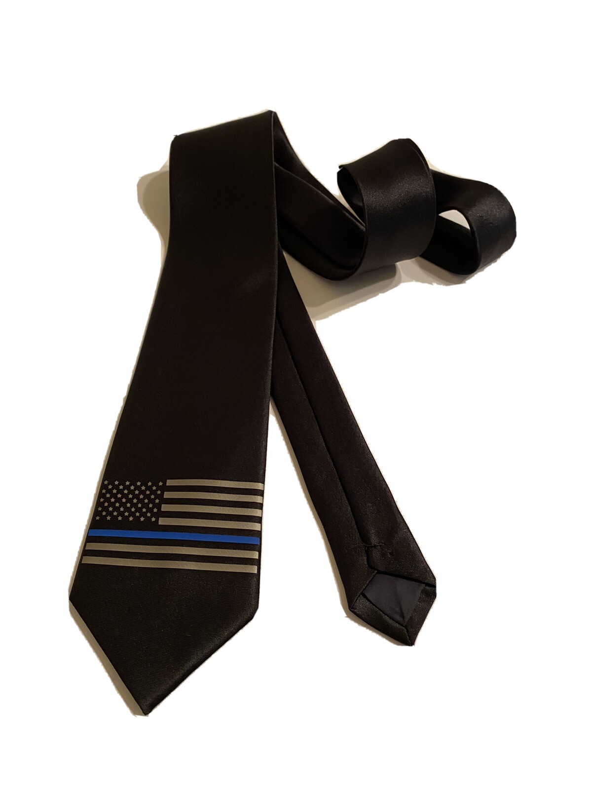 6 Police Neckties, American Flag, Thin Blue Line, New, Very Cool ...