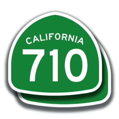 CALIFORNIA STATE ROUTE 710 STICKER 2 Decals Road Sign Bogo Highway | eBay