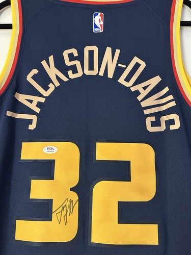 Trayce Jackson Davis Signed Golden State Warriors Jersey City Autograph ...