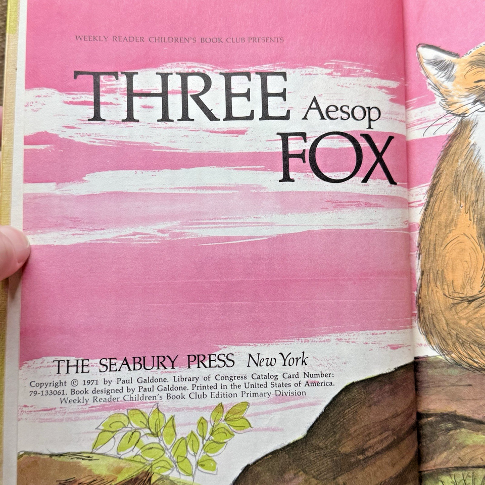 FOX FABLES ~ Paul Galdone ~ Vintage Children's Weekly Reader HB Book ...