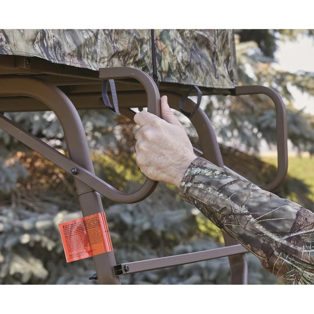 6 Feet Tall 4x4 2 Man Tripod Stand Hunting w/ Blind Deer Wrap ...