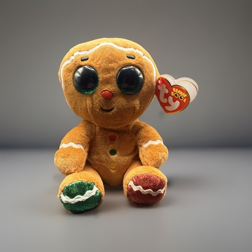 TY Crumble Gingerbread Man Beanie Boo 6 inch plush plushie Christmas ...