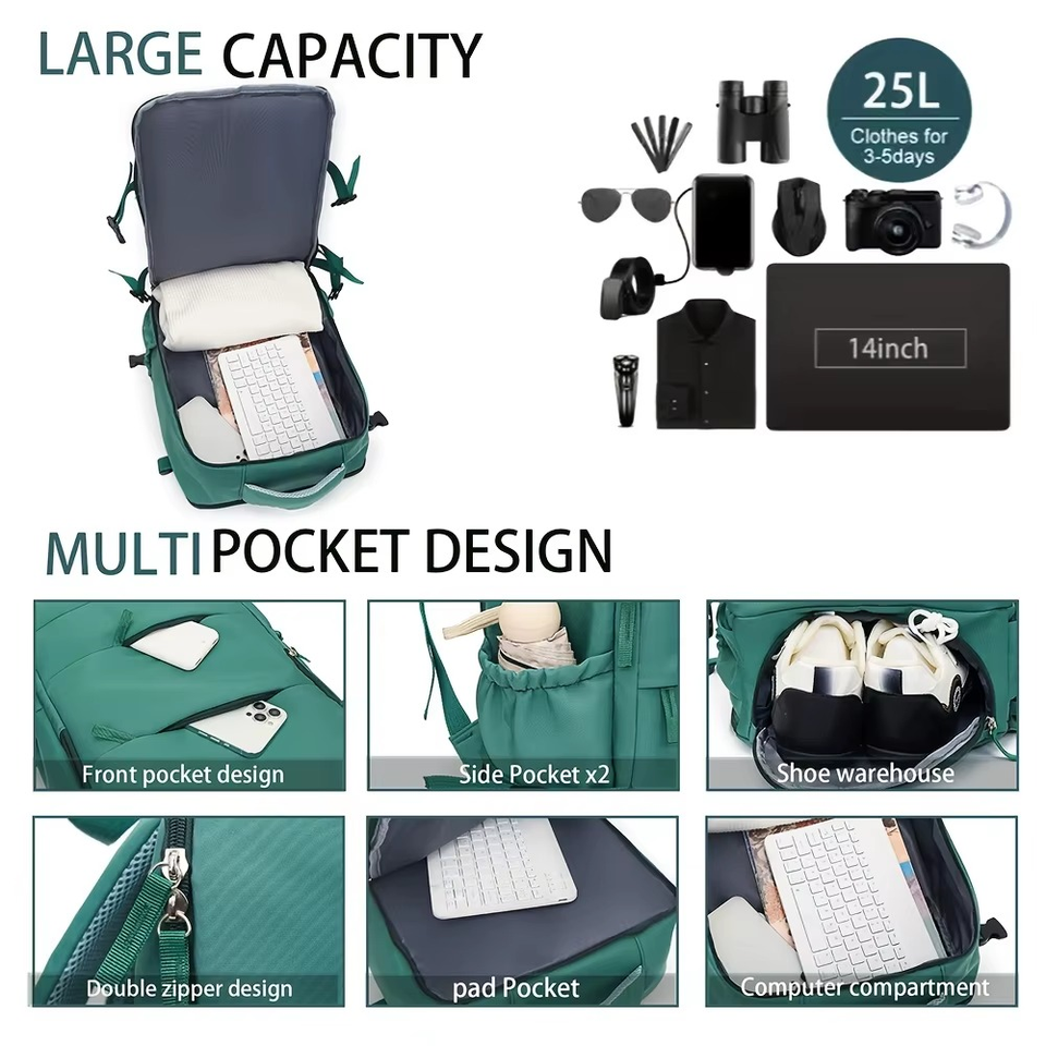 Designed for Easyjet Cabin Bag 40x30x20 Carry On Travel Backpack Hand ...