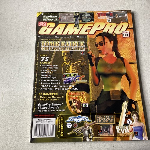 GamePro Magazine January 2000 Issue #136 Tomb Raider Lara Croft | eBay