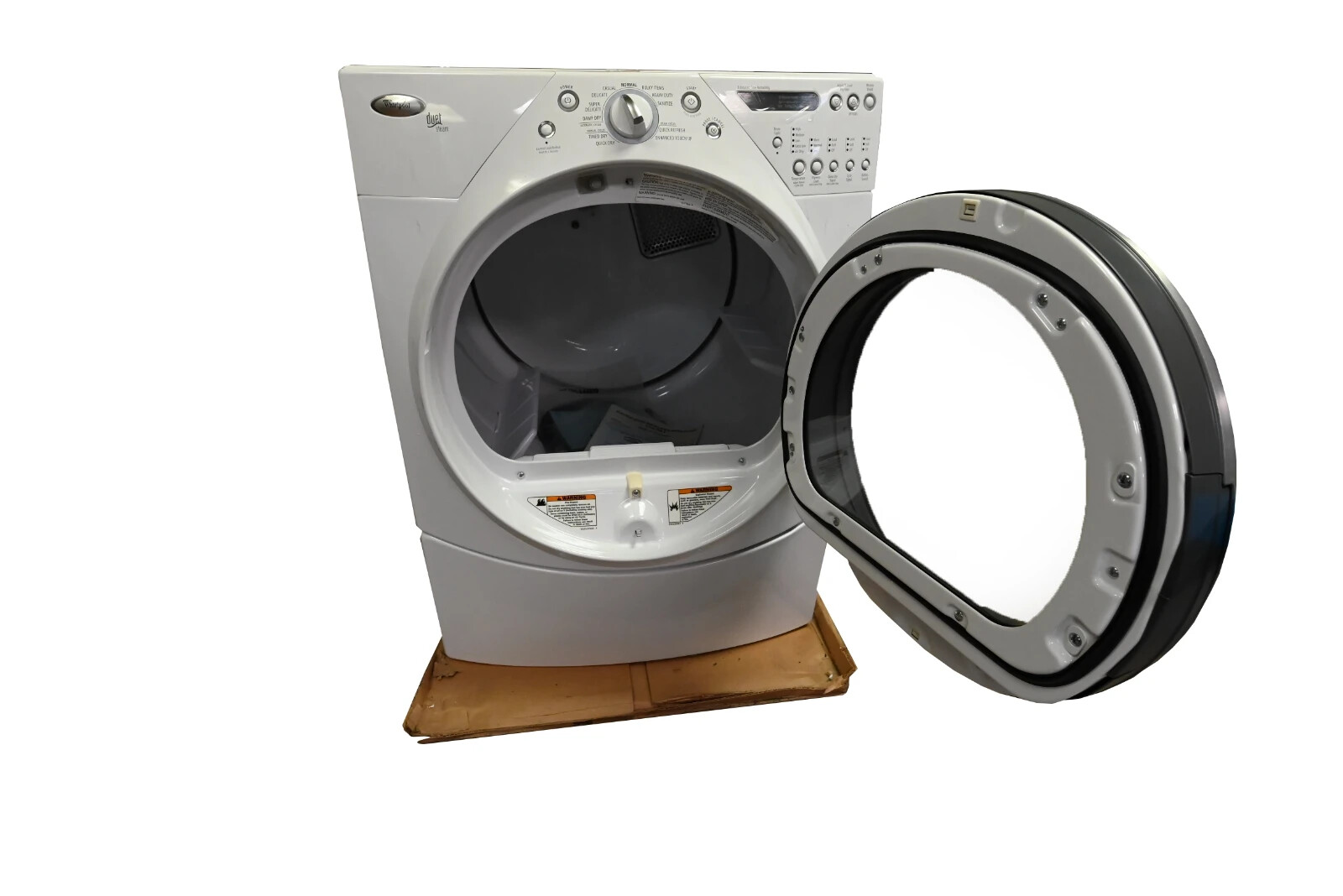 Whirlpool WED9600TW 27" White Front Load Electric Steam Dryer | eBay