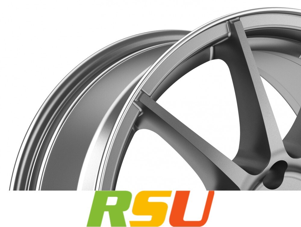 Proline UX100 grey rim polished 7.5x17" ET38 LK5 120 ML 72.6 Alufelgen ...