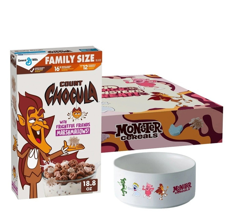 General Mills Monster Cereals Count Chocula Box w/ Limited Edition ...