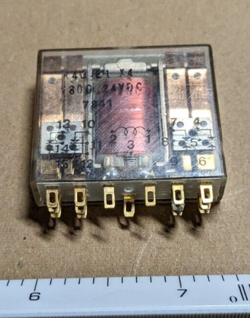 NOS Potter & Brumfield R40-E1X4-V800-DC24 Relay – Gold Contacts | eBay