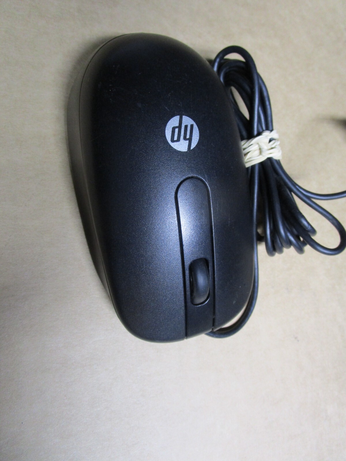 Hp Mouse 672662-001. USB Wired OPTICAL 3 Buttons Mouse . BLACK . Works ...