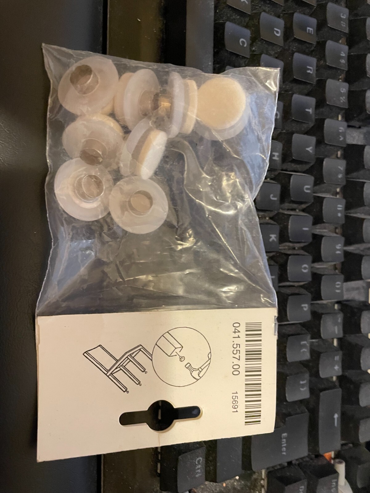 IKEA Fixa Floor Protectors With Rivet Set 8 Furniture Pads Surface ...