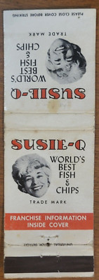 Matchcover Susie Q World's Best Fish & Chips Franchise Bloomfield Hills ...