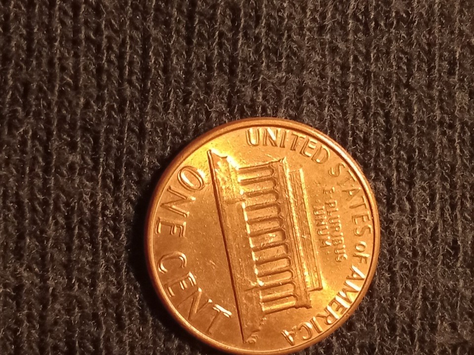 1983 P MS Lincoln Memorial Penny Doubled Die Reverse Variety Error Cent ...