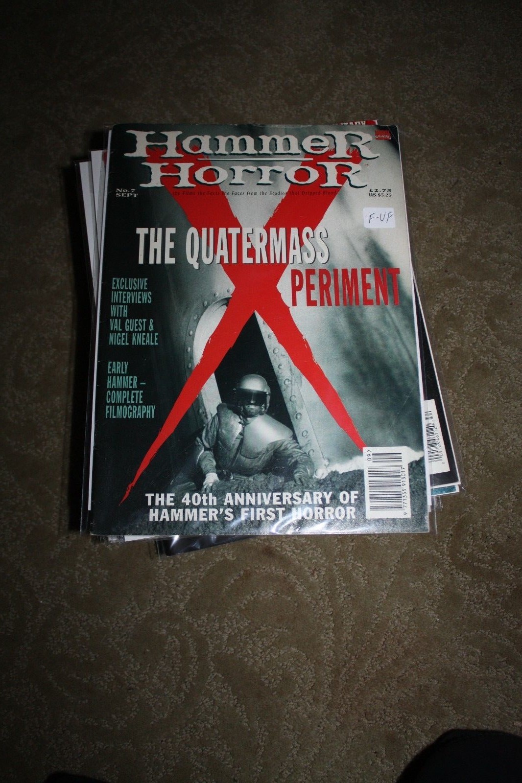 HAMMER HORROR MAGAZINE #7 IS IN FINE CONDITION!! BEGGED AND BOARDED ...