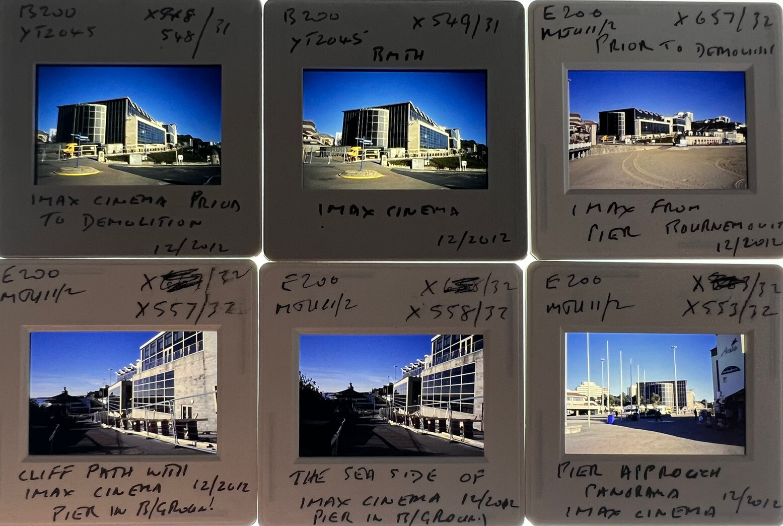 31 x Amateur 35mm Photo Slides Bournemouth IMAX Cinema 2012 Prior to ...