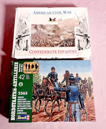 2 Civil War 1/72 Figures Sets- Confederate Infantry & Revell Union ...