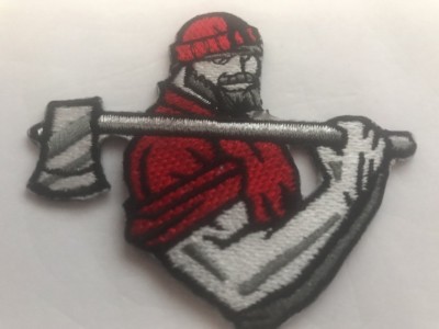 LUMBERJACK LOGGER AXE MAN EMBROIDERED Iron on patch NEW 2.5" x 3" | eBay