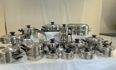 LIFETIME COOKWARE Stainless Steel 39 Piece Set, Electric Pot & Skillet ...