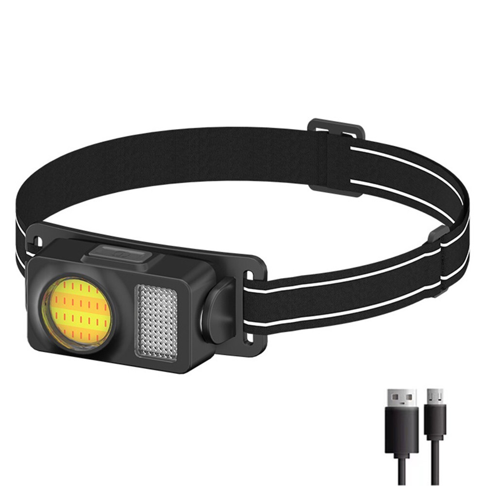 Lightweight Head Torch for Outdoor Activities Multi Angle Lighting USB ...