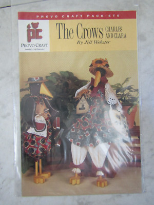 VTG Provo Craft Patterns "The Crows, Charles & Clara" Pattern | eBay