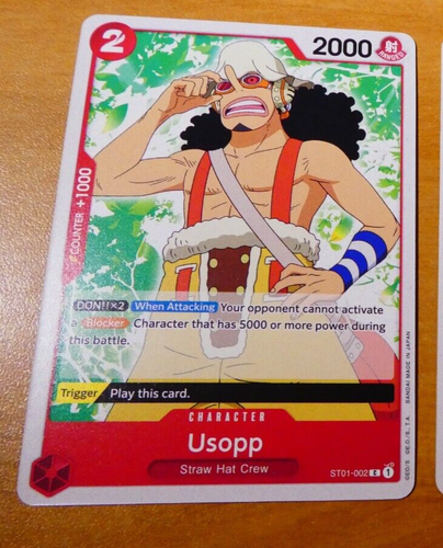 ONE PIECE ENGLISH CARD GAME CARTE Usopp ST01-002 ST EN TCG MINT | eBay