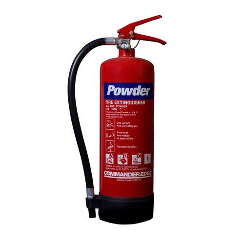Commander 4kg ABC Dry Powder Fire Extinguisher, Bracket, 5 Year ...
