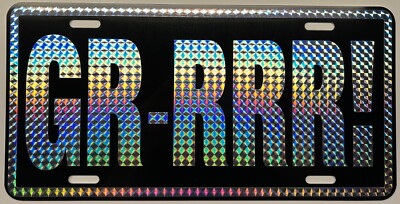 RETRO 1970'S PRISM GR-RRR! GTO Metal License Plate Pontiac Judge Street ...
