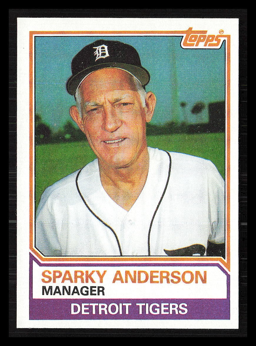 Sparky Anderson 1983 Topps #666 Detroit Tigers | eBay