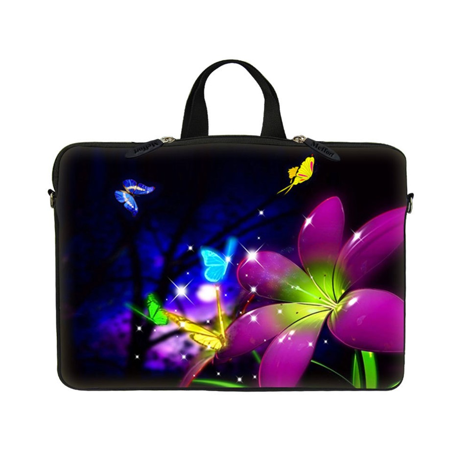 Neoprene Laptop Bag Sleeve Case W. Hidden Handle Fits 10 inch to 17.3 ...
