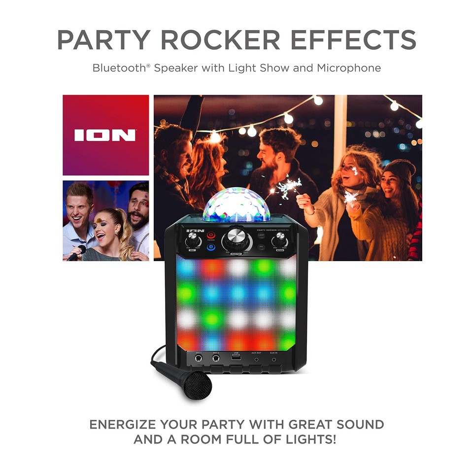 Party Rocker Effects – Portable Bluetooth Speaker Machine with Karaoke ...