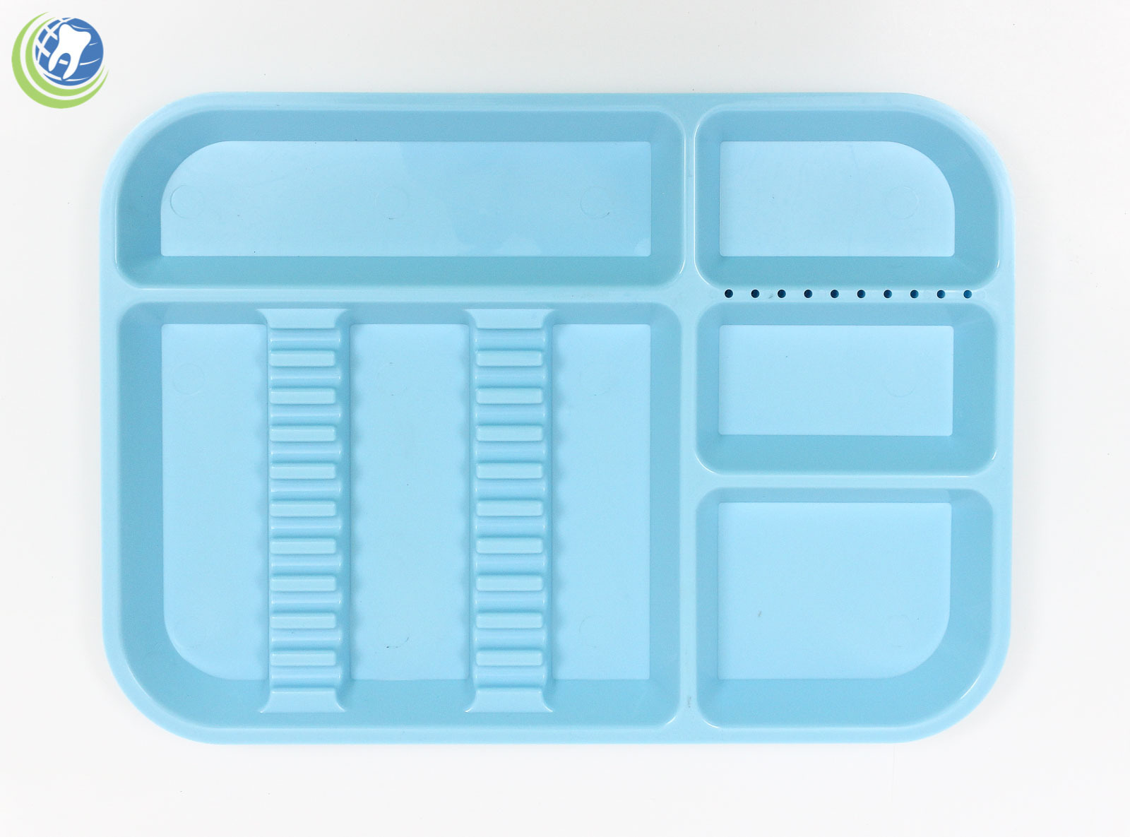 DENTAL INSTRUMENT SET UP TRAY INCLUDES BUR HOLDER SECTION BABY BLUE ...