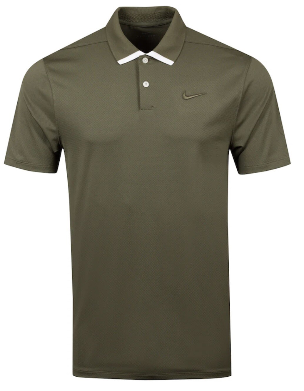 NIKE 2020 Mens Medium Olive Green Dri-Fit Vapor Golf Polo BV0472-222 ...