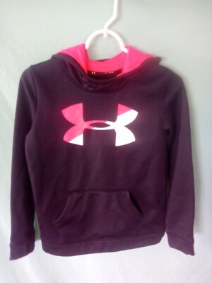 Hoodie Sweatshirt, Youth Size LG, Black/ Pink & White Logo, Hoodie | eBay