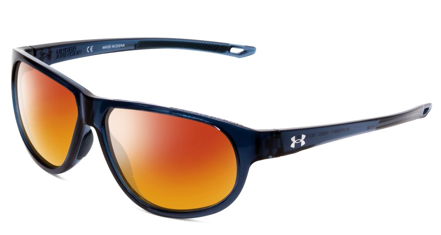 Under Armour Intensity Ladies Oval Polarized Sunglasses Matte Blue ...