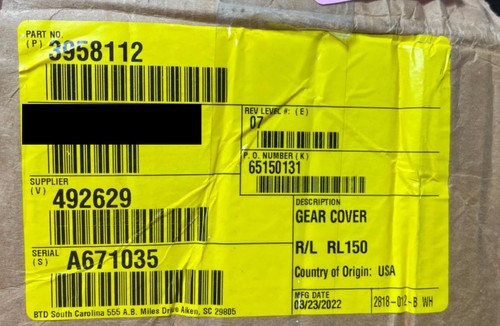 Genuine OEM Cummins ISL ISC 8.3L Engine Gear Timing Cover G8.3 CM558 ...