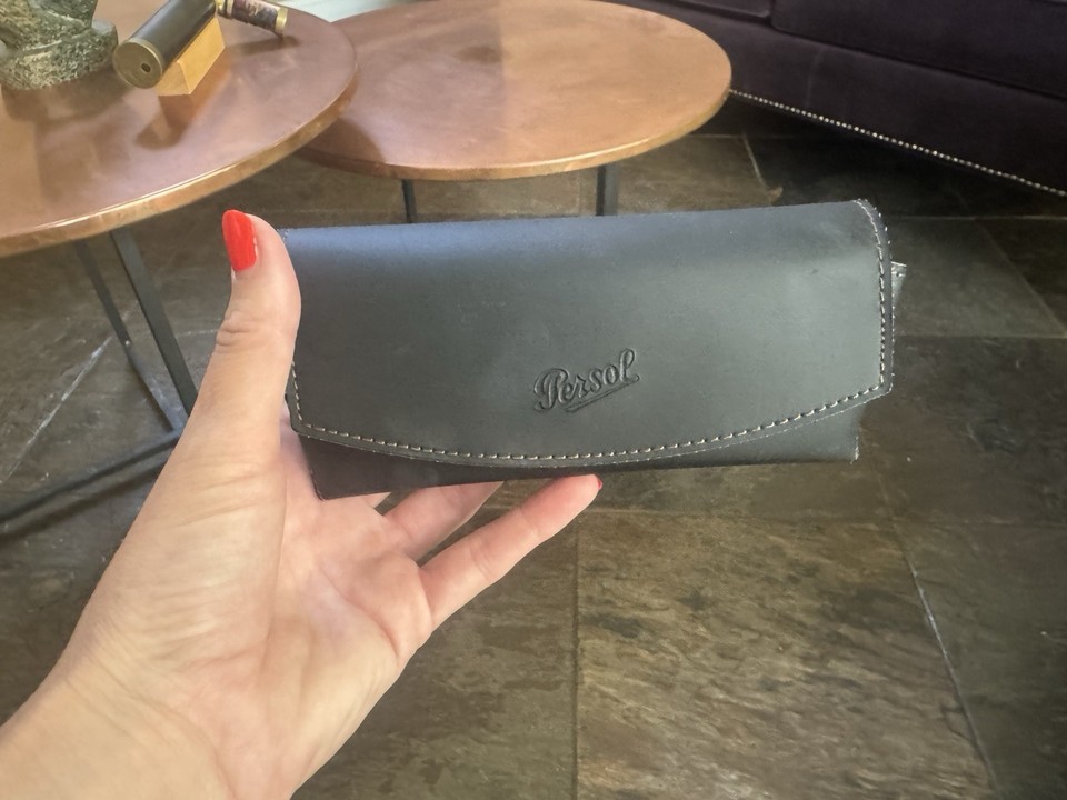 Persol Vintage Sunglasses Italy Made, Black Soft Leather Case | eBay
