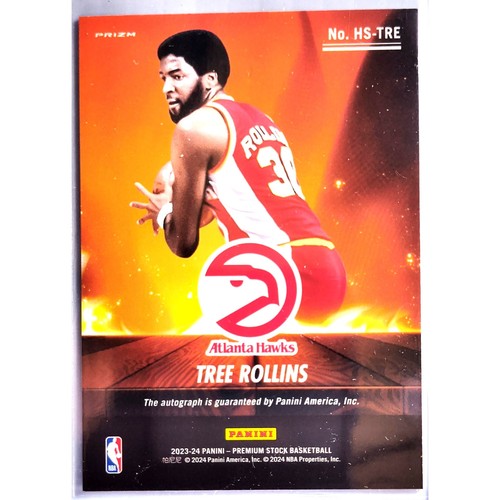 2023-24 NBA Hoops Premium Stock TREE ROLLINS #HS-TRE Hot Signature ...
