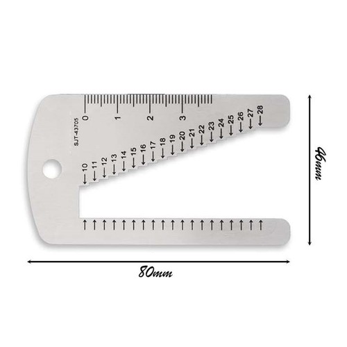 For leather Crafting Tool Rounded Corner Template Ruler in Stainless ...