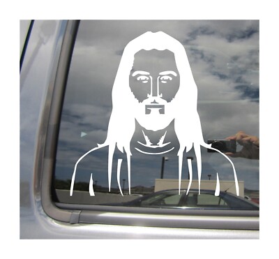 Jesus Christ - Head Face Christian Car Truck Vinyl Decal Window Sticker ...