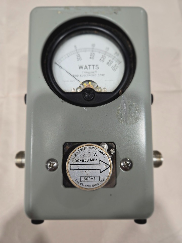 Bird 43 RF Thruline Wattmeter - Light Grey with N-type Female ...