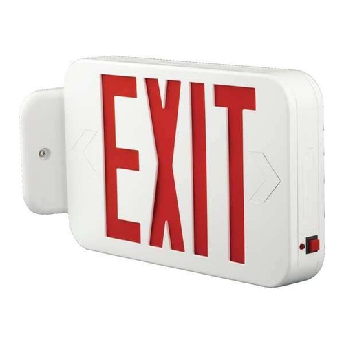 Compass Ccrgrc Led Lighted Exit Sign,Wht,Plastic,7-1/5 | eBay