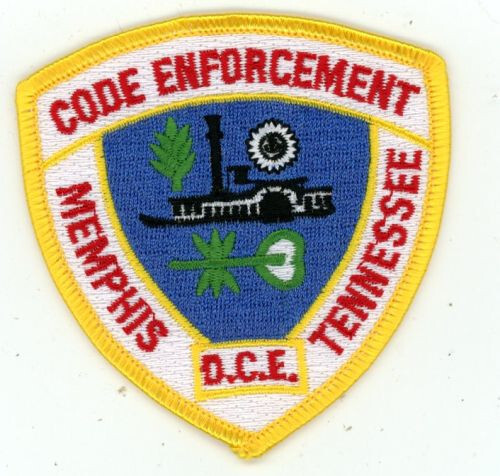 TENNESSEE TN MEMPHIS CODE ENFORCEMENT 3 1/8" TALL SHOULDER PATCH POLICE ...