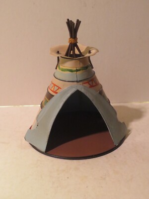 WMG Painted Metal Teepee For Native American Nativity Set | eBay