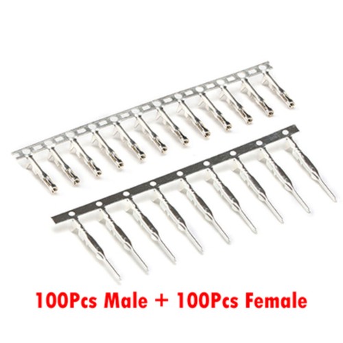 Dupont Terminal Pins 200pcs Male + Female 2.54mm Connector Crimp | eBay