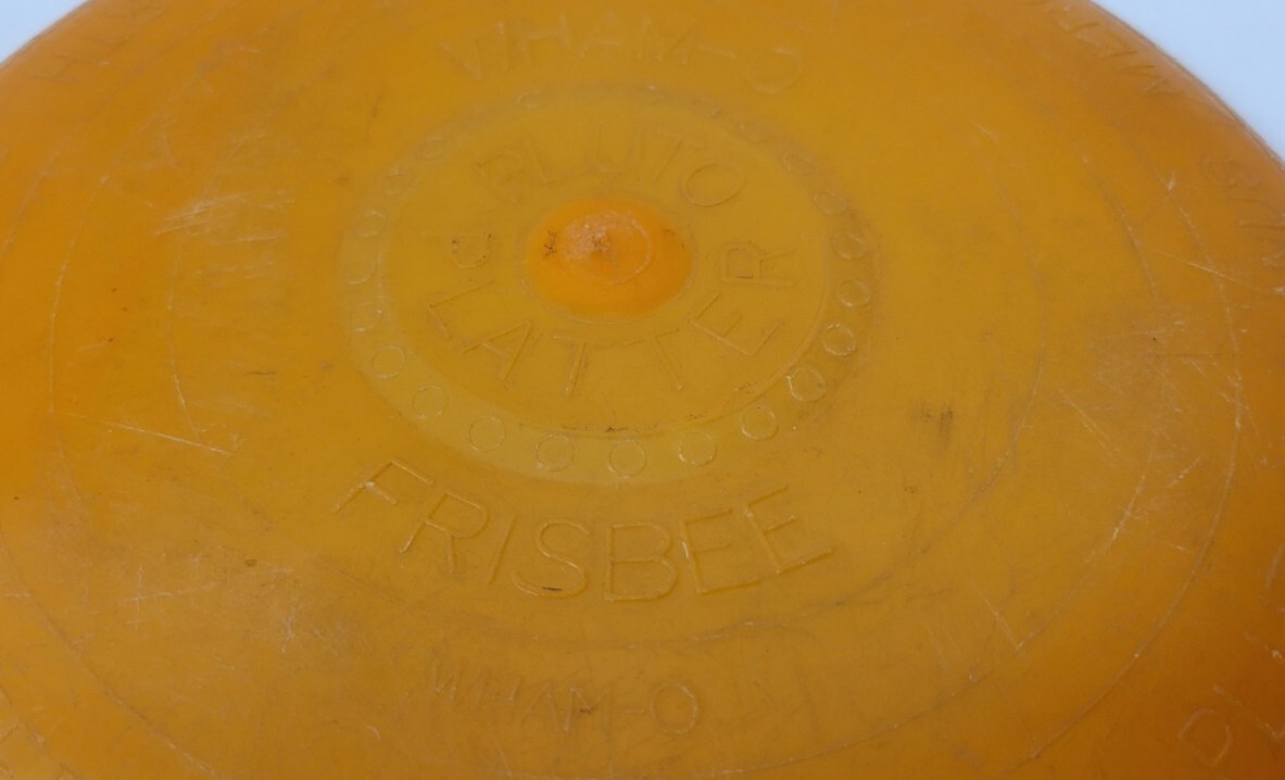 RARE! 1950s Wham o FRISBEE Pluto Platter Orange / Apricot | eBay