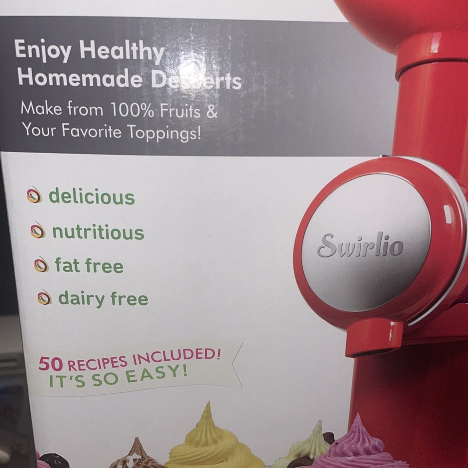 Big Boss Swirlio Delicious Frozen Fruit Dessert Maker 50 Recipes ...
