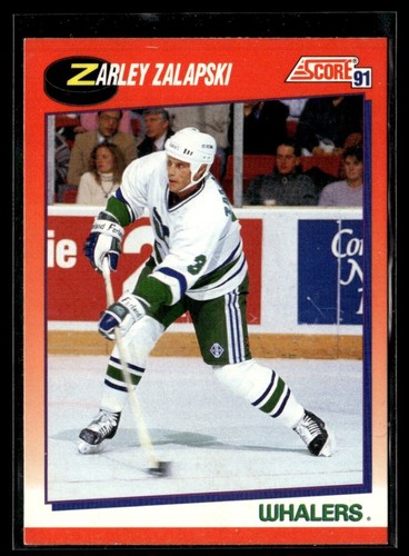 1991-92 Score Zarley Zalapski Hartford Whalers #111 | eBay