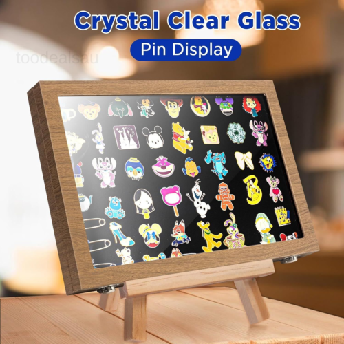 Enamel Pin Display Case, 14" X 9" Shadow Box for Pins, Pin- Collection ...
